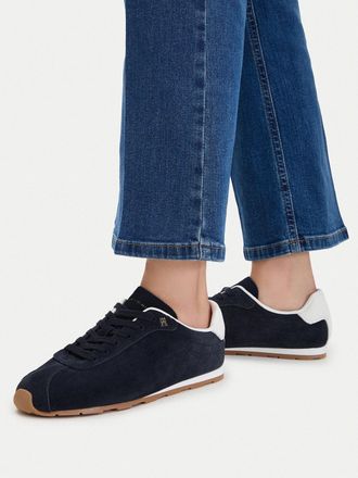 Tommy Hilfiger Sneakers Tommy Hilfiger Th Bella Low Runner Suede FW0FW09189 Dunkelblau