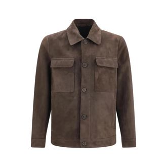 Salvatore Santoro Button-up Suede Jacket - - Jackets - Herren - Braun - L