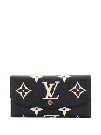 Louis Vuitton petit portefeuille Emilie Empreinte Giant monogramm&eacute; bicolore - Noir