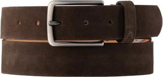 Alberto Herren Gürtel braun Veloursleder