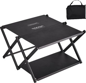 Generic Campingtisch, tragbar, zusammenklappbar, f&uuml;r Camping, Klapptisch, ultraleicht, tragbar, mit Aufbewahrung, M&ouml;bel f&uuml;r Ger&auml;te