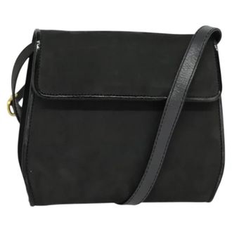 Ferragamo Pre-owned Wildleder schultertasche - - Pre-owned - Damen - Schwarzk - ONE SIZE