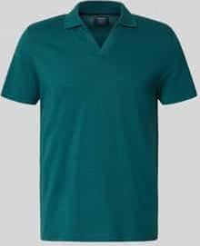 Mc Neal Slim Fit Poloshirt mit V-Ausschnitt