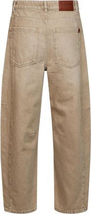 Max Mara Barrel Fit Denim Jeans - Brown
