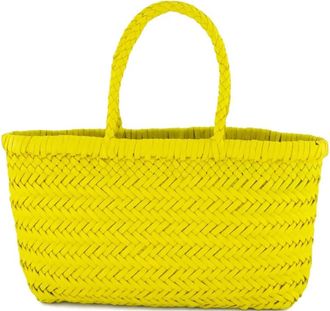 Dragon Diffusion sac cabas en cuir - Jaune