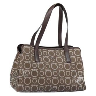 Ferragamo Sac bandouli&egrave;re en cuir Pre-owned - Femme - Pre-owned - Brun - Taille: ONE Size