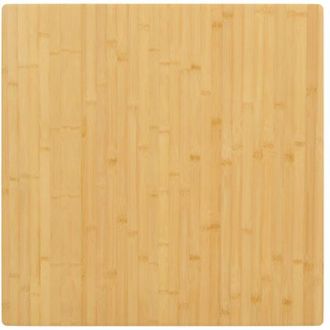 vidaXL Dessus de table 80x80x1,5 cm bambou