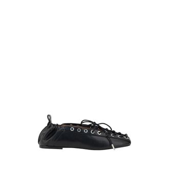 Ganni Oleatex Ballerinas mit eckiger Spitze - - Shoes - Damen - Schwarzk - 40 EU