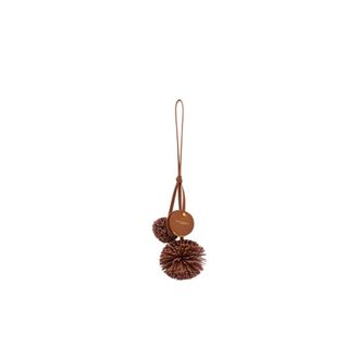 Gianni Chiarini Porte-cl&eacute;s Pompon - Femme - Accessoires - Brun - Taille: ONE Size