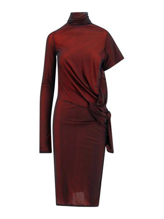 Maison Margiela Robe Au Genou - Rouge