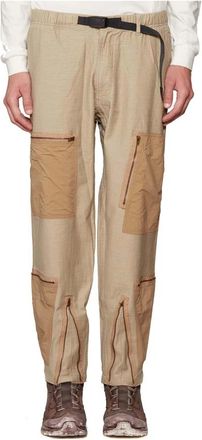 Gramicci Homme, Pantalons, Beige, Taille: S Pantalon Cargo avec D&eacute;tails Zipp&eacute;s aux Chevilles
