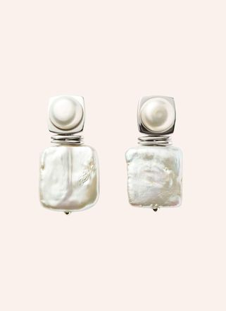 Missoma Missoma Ohrh&auml;nger Square Pearl By Glambou silber