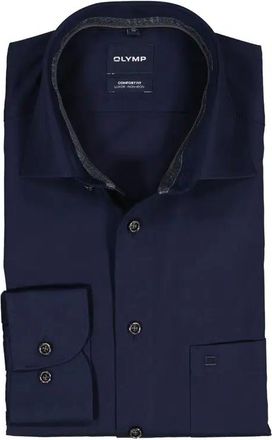 Olymp Herren Hemden blau Baumwolle