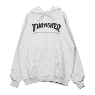 Thrasher Grau/Schwarz Skatemag Hood Langarm Sweatshirt - - Sweatshirts & Hoodies - Herren - Grau - XL