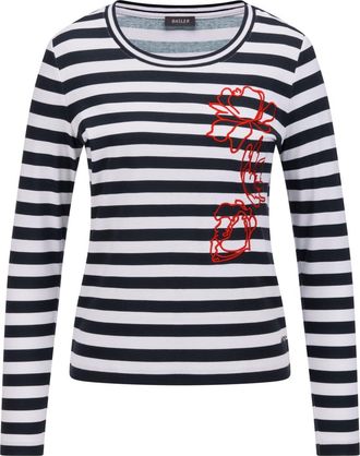 Basler Rundhals-Shirt BASLER blau