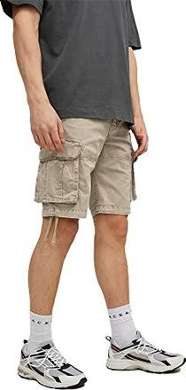 Jack & Jones Jjizeus Jjcargo Shorts AMA Sn, Beige, S Homme
