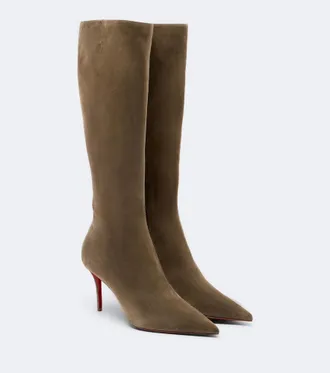 Christian Louboutin Bottes Miss Z en daim