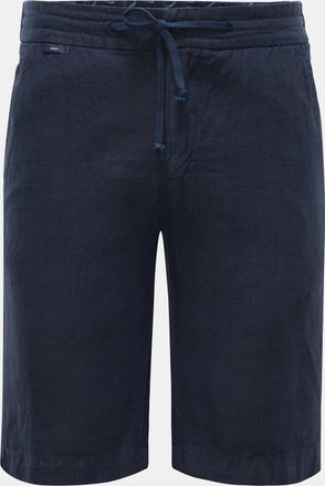 04651/ Herren - Leinen-Bermudas Linen Bermuda navy
