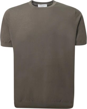 Balmain Homme, Pulls, Brun, Taille: 2XL T-shirt col rond manches courtes