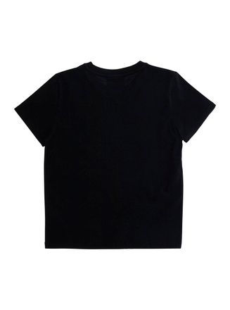 MC2 Saint Barth Girls T-Shirt Elly Grey With Rhinestones Cotton T-Shirts And Polos