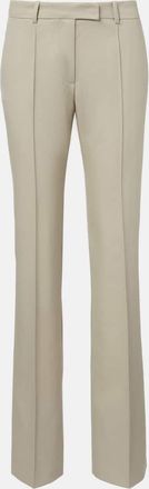 The Attico Pantalon droit &agrave; taille basse en laine