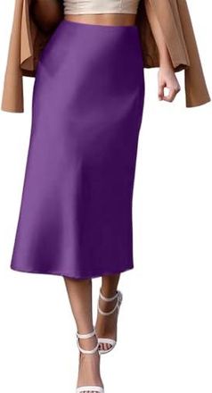 Generic Jupe Crayon Femme, Mini Jupe Femme Rétro Midi Droite Unie pour Idéale Au Quotidien Coupe Élégante Et AjustéE Parfaite pour Le Printemps LéTé Et LAutom