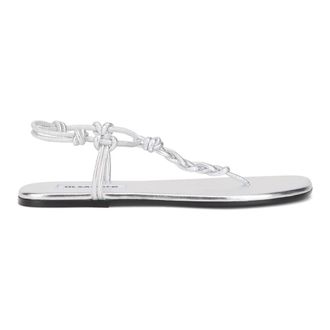 Jil Sander Femme, Chaussures, Gris, Taille: 36 1/2 EU Tangle Flat Sandal