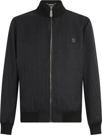 Philipp Plein Homme, Vestes, Noir, Taille: XL Veste de surv&ecirc;tement classique