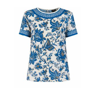 Etro T-Shirt mit platziertem Blumendruck - - Blouses & Shirts - Damen - Mehrfarbig - S