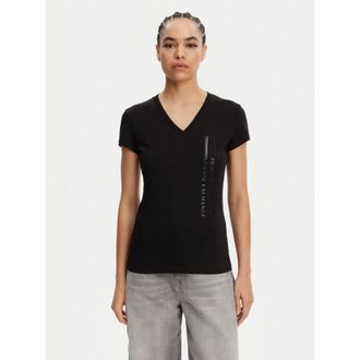 A|X Armani Exchange T-Shirt XW000529 AF10356 UC001 Schwarz Slim Fit