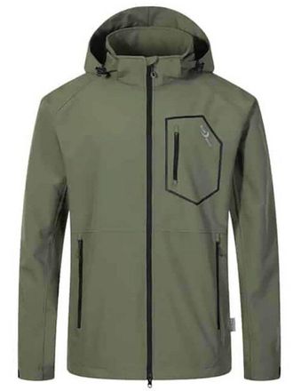 Blue Wave Softshelljacke Louis Herren Jacke Louis mit verstellbarer Kapuze - winddicht & atmungsaktiv