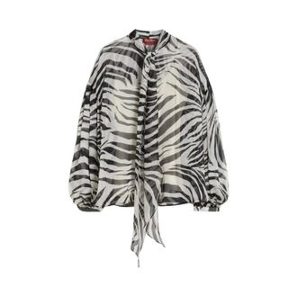 Max Mara Damen, Blusen & Hemden, Mehrfarbig, SGr&ouml;&szlig;e