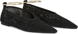 Jil Sander Pointed Toe Ballerinas - Gr. 36 (EU) - in Schwarz