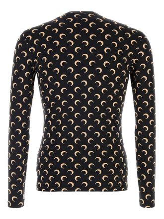 Marine Serre Moon-Print T-Shirt - Black
