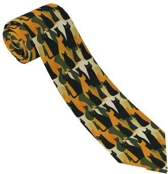 Generic Cravate Homme Motif De Chat Abstrait Formelle Cravates Classique Cravate Pour Homme Pour Mariage Affaires F&ecirc;te