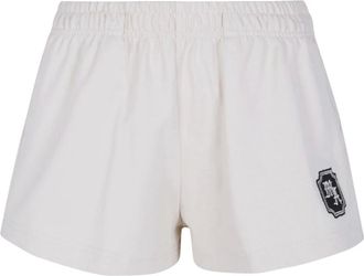 Amiri Shorts &agrave; d&eacute;tail embl&egrave;me - Femme - Shorts - Blanc - Taille: 36 FR