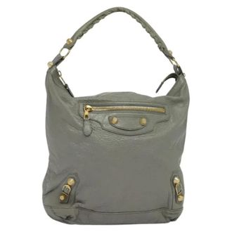 Balenciaga Pre-owned Cuir sacs-balenciaga - Femme - Pre-owned - Gris - Taille: ONE Size