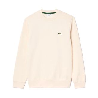 Lacoste Homme, Sweatshirts et sweats à capuche, Beige, Taille: S Pull en coton biologique avec crocodile brodé