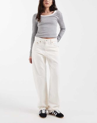 Levi's Jean dad d&eacute;contract&eacute; - &Eacute;cru-Blanc