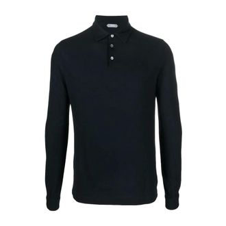 Zanone Homme, Tops, Noir, Taille: 2XL IceCotton Polo