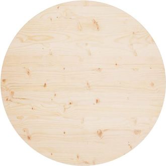 vidaXL Dessus de table Ø90x2,5 cm Bois de pin massif Vidaxl