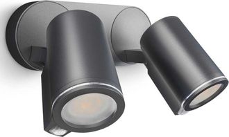 Steinel Projecteur ext&eacute;rieur avec d&eacute;tecteur de mouvement Spot DUO Sensor Connect Bluetooth 14,6W 3000K - Anthracite