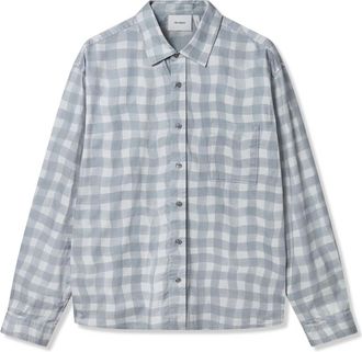 Axel Arigato Homme, Chemises, Bleu, Taille: M Distort Gingham Shirt