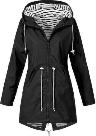 Generic YIzdegg Veste de pluie pour femme - Imperméable - Longue et légère - Pliable - Coupe-vent - Veste de randonnée - Blouson - Veste dextérieur - Veste de