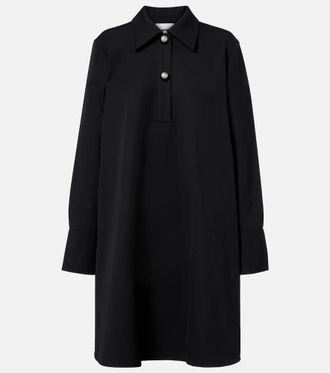 Jil Sander Hemdblusenkleid aus Wolle