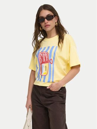 Only T-Shirt Vivvi 15346761 Hellgelb Regular Fit