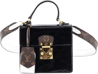 Louis Vuitton Spring Street NM Handbag Monogram Vernis with Monogram Canvas and Epi Leather shoulder bag - Noir