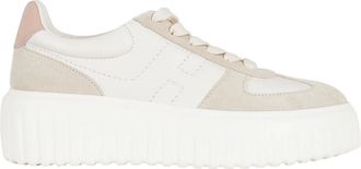 Hogan Femme, Chaussures, Beige, Taille: 36 EU H-stripes Basket