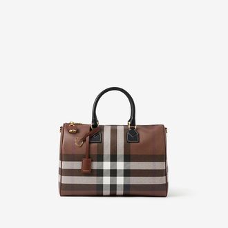 Burberry Sac bowling moyen Check