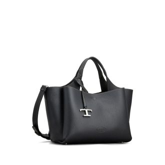 Tod's Grained Leather Tote Bag - Black